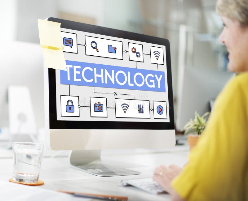 Technology Connection Innovation Internet Communication Concept Stock ...