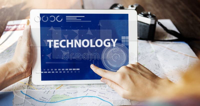 Technology Connection Innovation Internet Communication Concept Stock ...