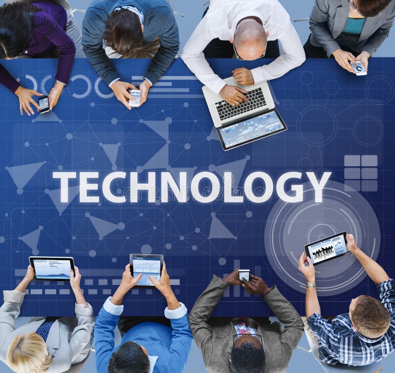 Technology Connection Innovation Internet Communication Concept Stock ...