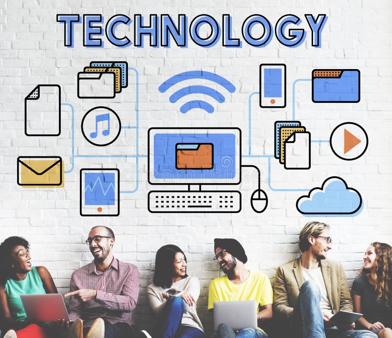 Technology Connection Networking Digital Concept Stock Image - Image of ...