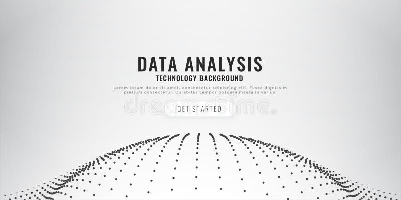 Technology Connection Sphere Particles Dot Banner Stock Vector ...