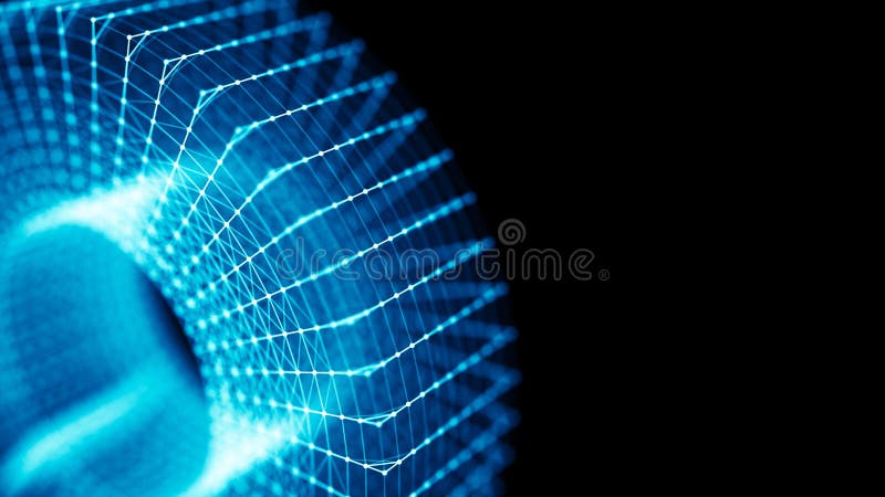 Technology Connection Structure. 3d Rendering of Twist Form. Technology Background. Ai Element ...