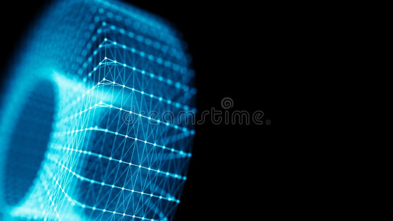 Technology Connection Structure. 3d Rendering of Twist Form. Technology Background. Ai Element ...