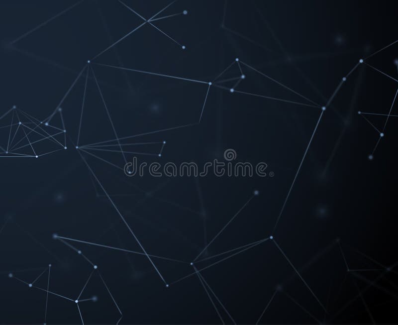 Technology Connections and Connected Polygons Vector Background. Eps10 ...