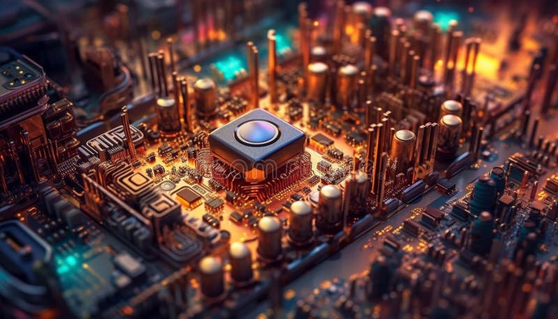 Technology Connects Us through Complex Computer Circuits and Electrical ...