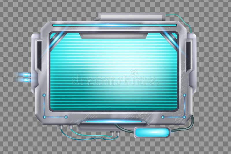 Technology Control Panel, Vector Futuristic Tech Frame, Game UI HUD ...