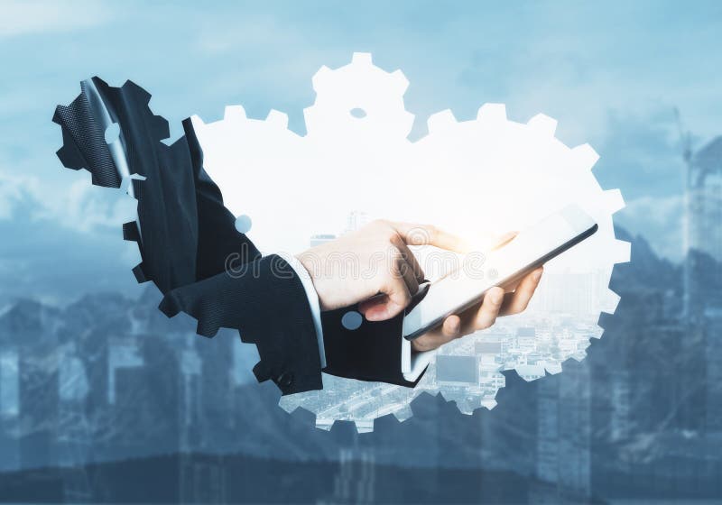 Technology and Cooperation Concept Stock Image - Image of idea ...