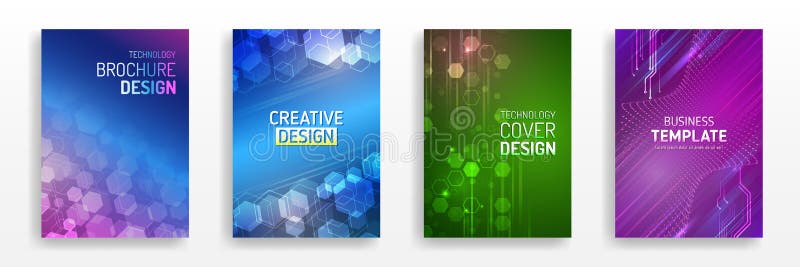 Technology Covers Corporate Documents. Layout Template Science Designs ...