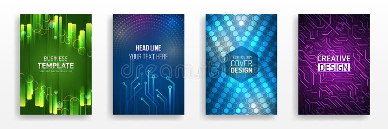 Technology Covers Corporate Documents. Layout Template Science Designs ...