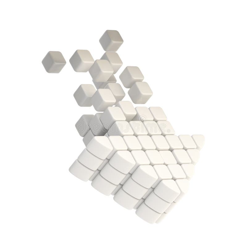 Technology Cube Arrow Green Plastic Icon Stock Illustration ...