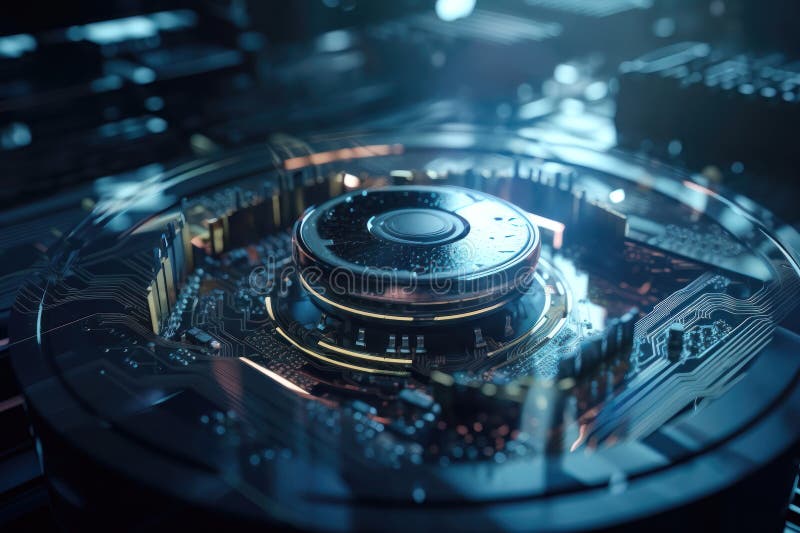 Technology Cyber Security. AI Generated Stock Illustration ...