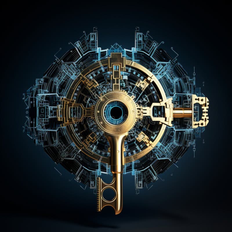 Technology for Cybersecurity Concept with Lock and Key Safety by ...