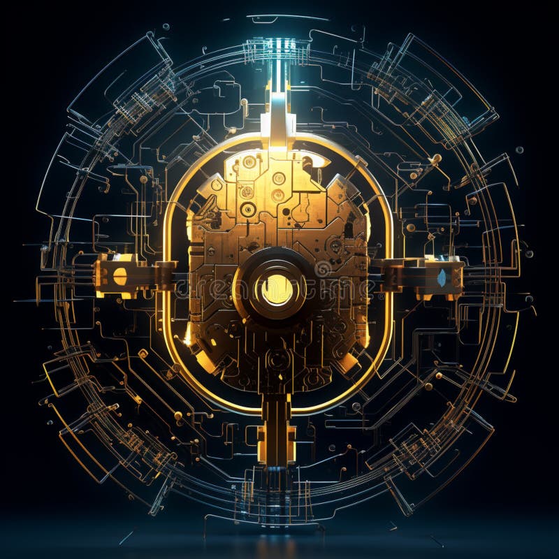 Technology for Cybersecurity Concept with Lock and Key Safety by ...