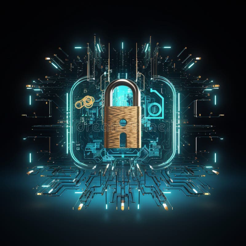 Cybersecurity Lock Logo Stock Illustrations – 964 Cybersecurity Lock ...