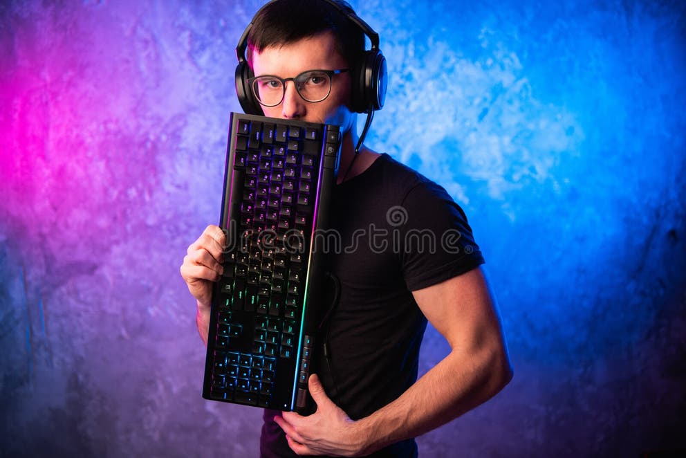 Technology, Cyberspace, Programming and People Concept - Hacker Man in ...