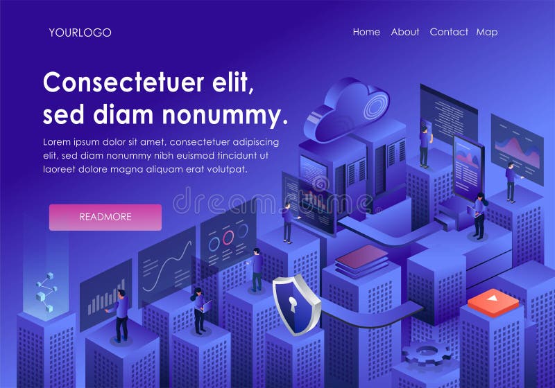 Technology Data Analytics Cloud Server Digital Transformation Test ...