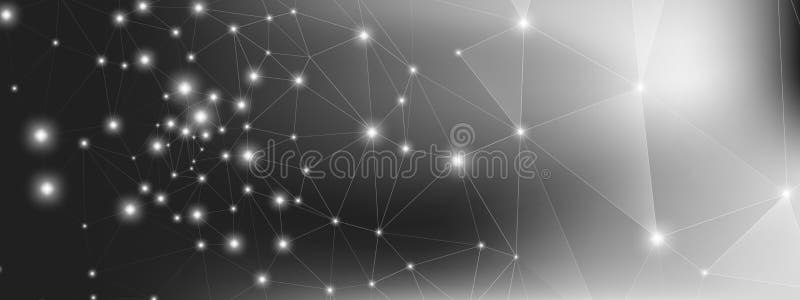 Technology Data. Gray Science Wallpaper Stock Vector - Illustration of ...