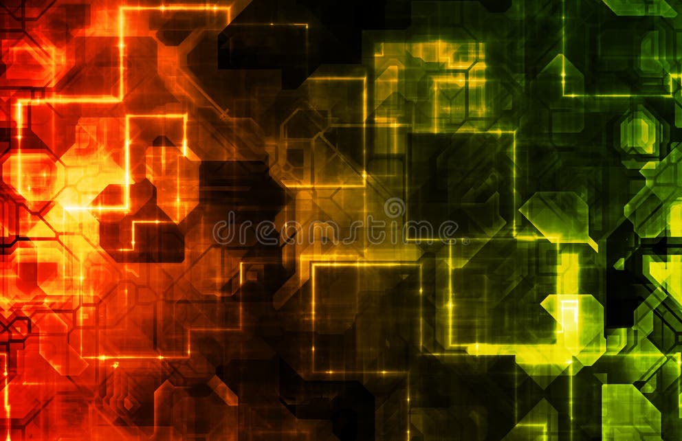 Technology Data Research and Development Stock Illustration ...