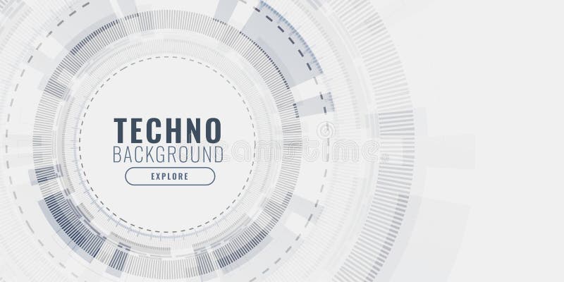 Technology Data Visualization Concept Futuristic Banner Design Stock ...