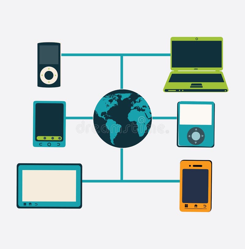 Computer evolution flat stock vector. Illustration of element - 38323929