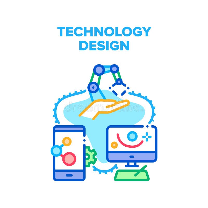 Technology Design Vector Concept Illustration Stock Vector ...
