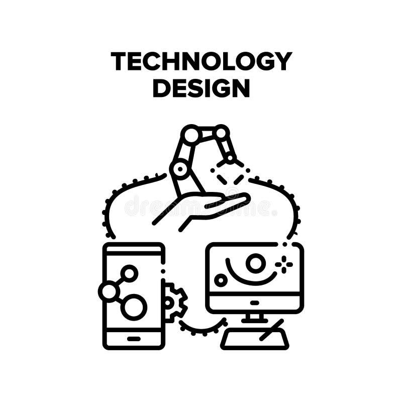 Technology Design Vector Concept Illustration Stock Vector ...