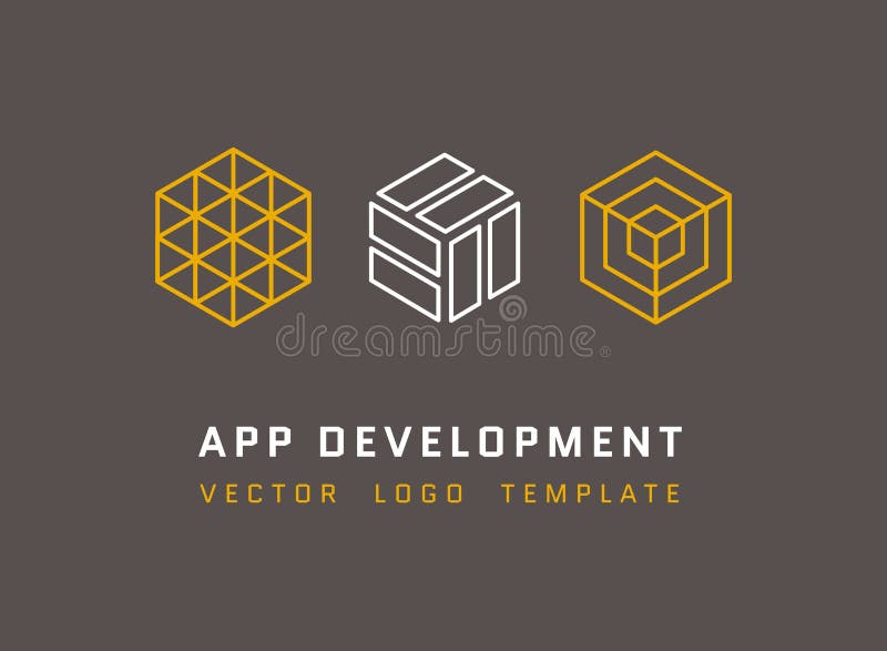 Technology, Development, Architecture, Game Studio Vector Logos Set in ...