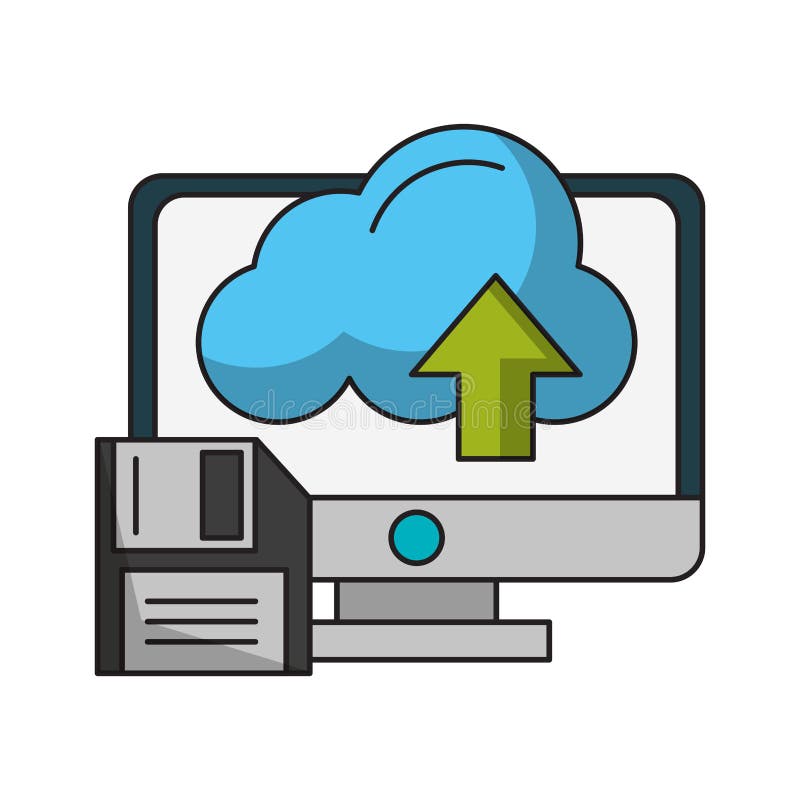 Technology device cartoon stock vector. Illustration of network - 146859371