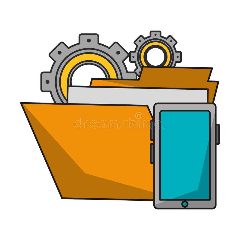 Technology device cartoon stock vector. Illustration of network - 146864491