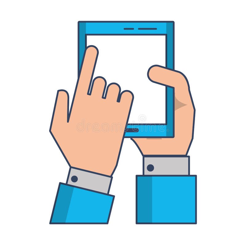 Technology device cartoon stock vector. Illustration of smartphone ...