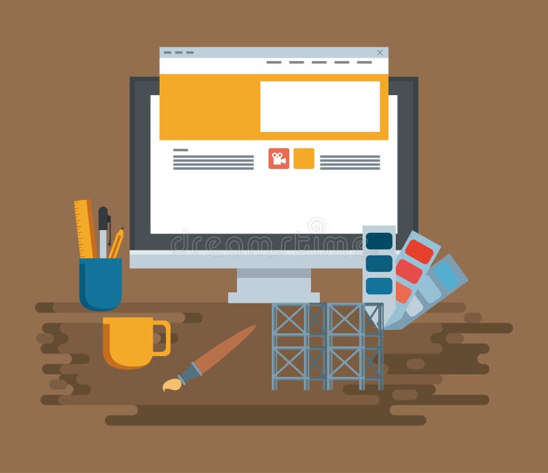 Technology Device Maintenance Support Cartoon Stock Vector ...