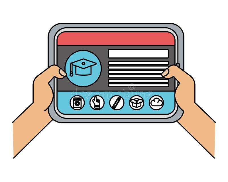 Technology device cartoon stock vector. Illustration of graphic - 144954403