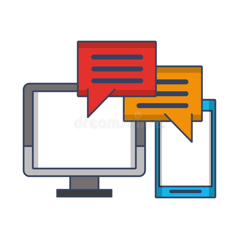 Technology devices cartoon stock vector. Illustration of innovation ...