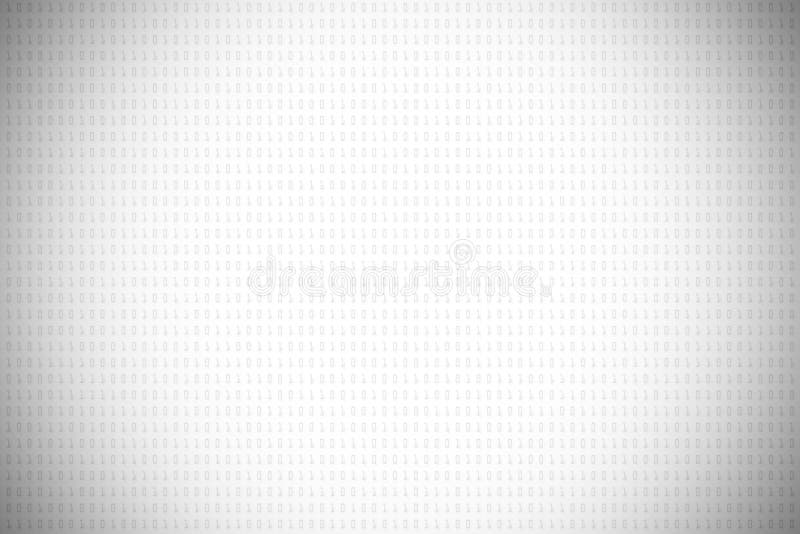 Technology Digital Background with Binary Code and Vignette on the ...