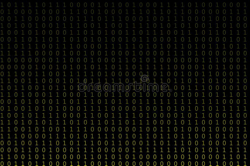 Computer Code Binary Black Gold Stock Illustrations – 221 Computer Code ...