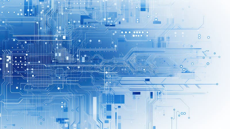 Technology Digital Blueprint Abstract Stock Illustration - Illustration ...