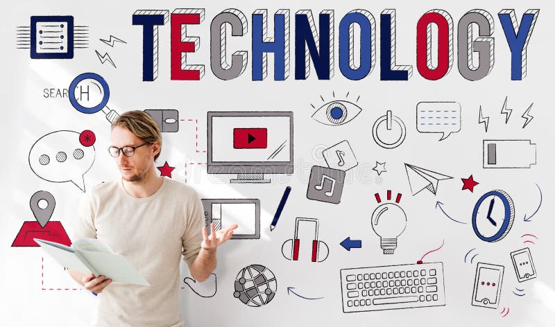 Technology Digital Communication Multimedia Device Concept Stock Photo ...