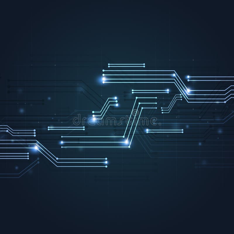 Technology Digital Connections Stock Illustration - Illustration of ...