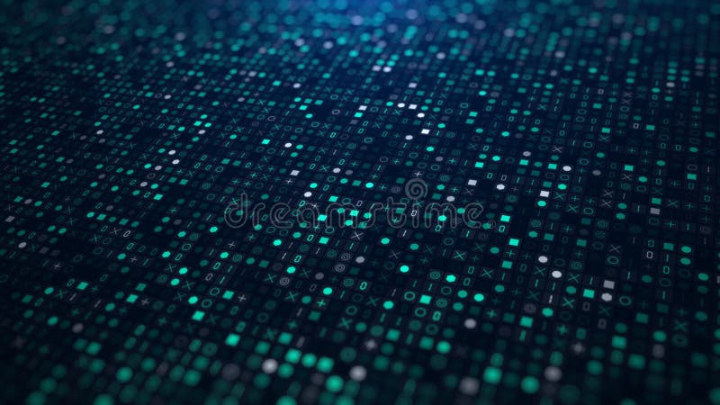 Technology Digital Data Of Computer Code Numbers Binary Technology Cybersecurity Abstract