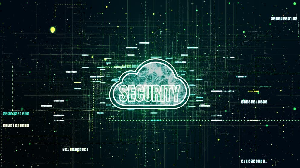 Technology Digital Data Network Connection, Secure Data Network, Digital Cloud Computing, Cyber ...