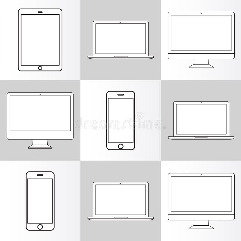 Technology Digital Device Icon Vector Graphic Concept Stock Vector ...