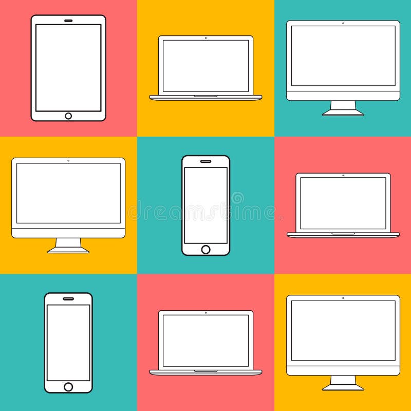 Technology Digital Device Icon Vector Graphic Concept Stock Vector ...