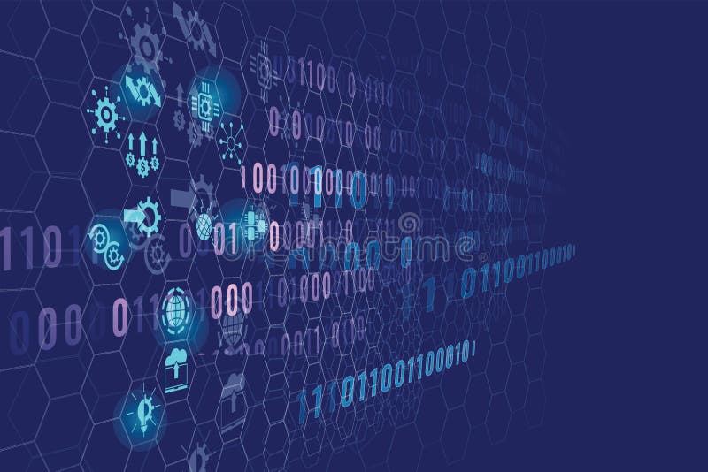 Technology Digital Disruption Stock Vector - Illustration of coded ...