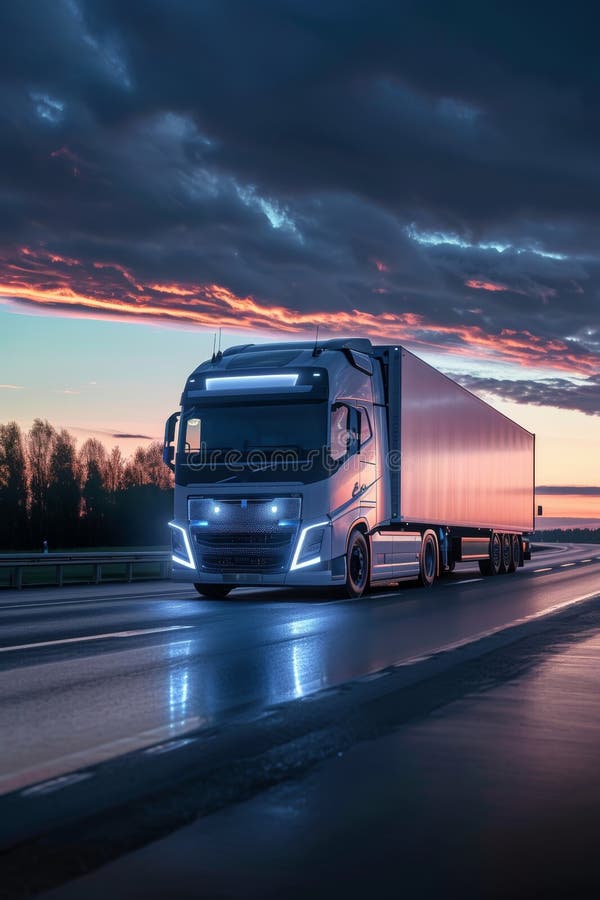 Technology Digital Future of Cargo Container Logistics Transport Concept, Container Freight ...