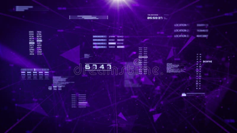 Technology Digital Low Poly Line Structure Cyber Data Network ...