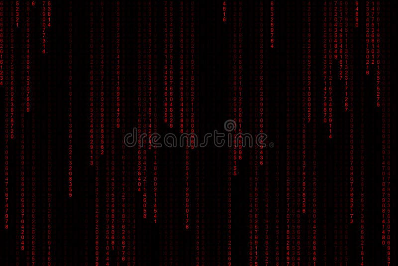 Matrix Red Number Coding Stock Illustrations – 357 Matrix Red Number ...