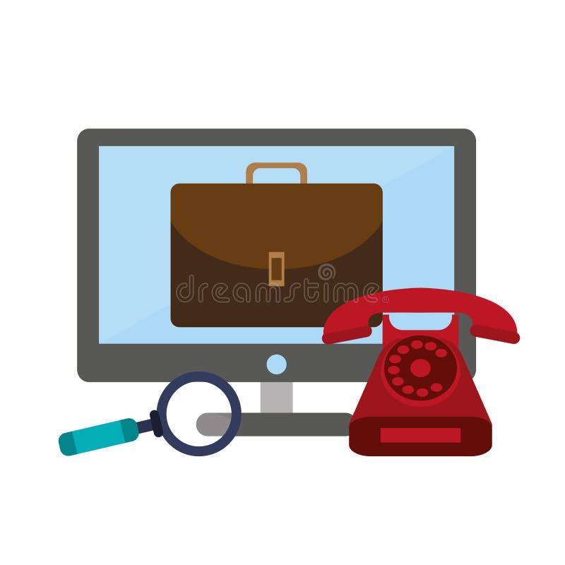 Technology Digital Modern Hardware Cartoon Stock Vector - Illustration ...