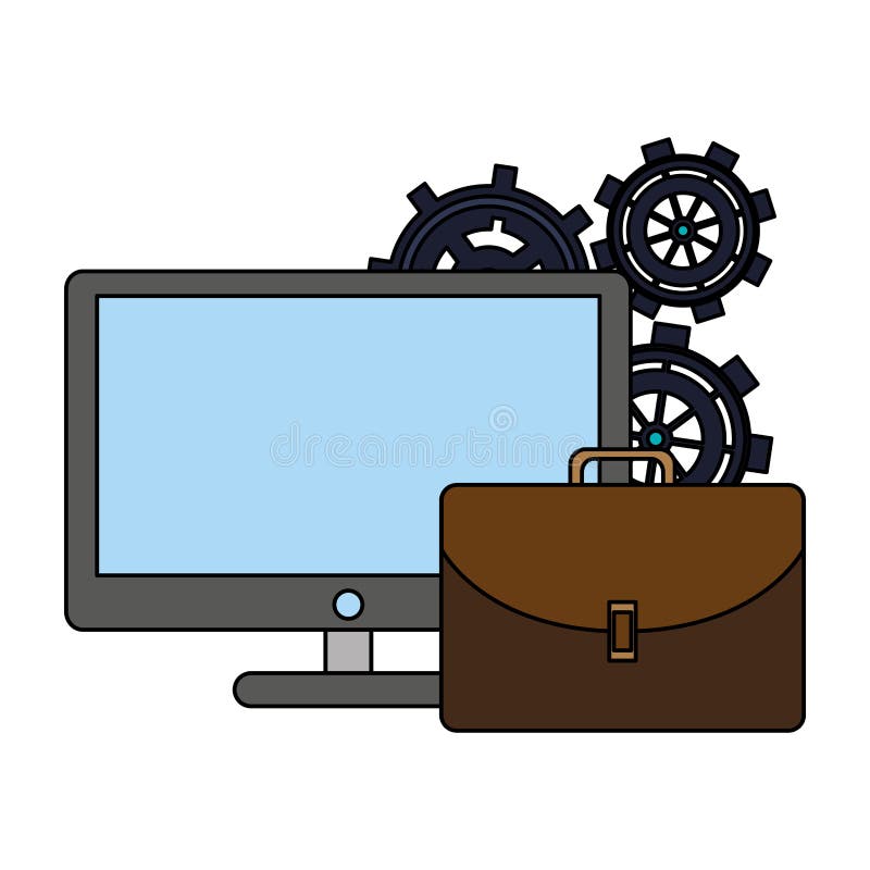 Technology Digital Modern Hardware Cartoon Stock Vector - Illustration ...