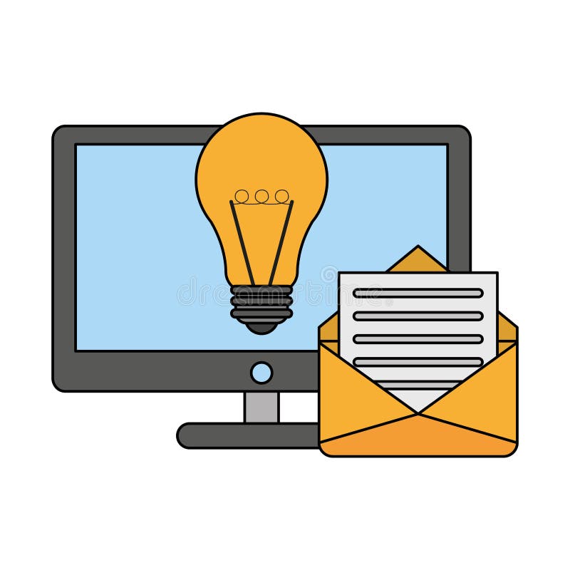 Technology Digital Modern Hardware Cartoon Stock Vector - Illustration ...