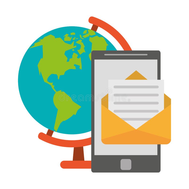 Sending Email Cartoon Stock Illustrations – 1,820 Sending Email Cartoon ...